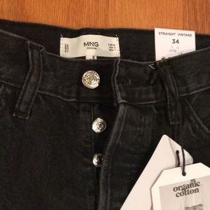 Mango | Jeans | Mng Jeans Denim Sz 2 Straight Vintage Organic Nwt ...